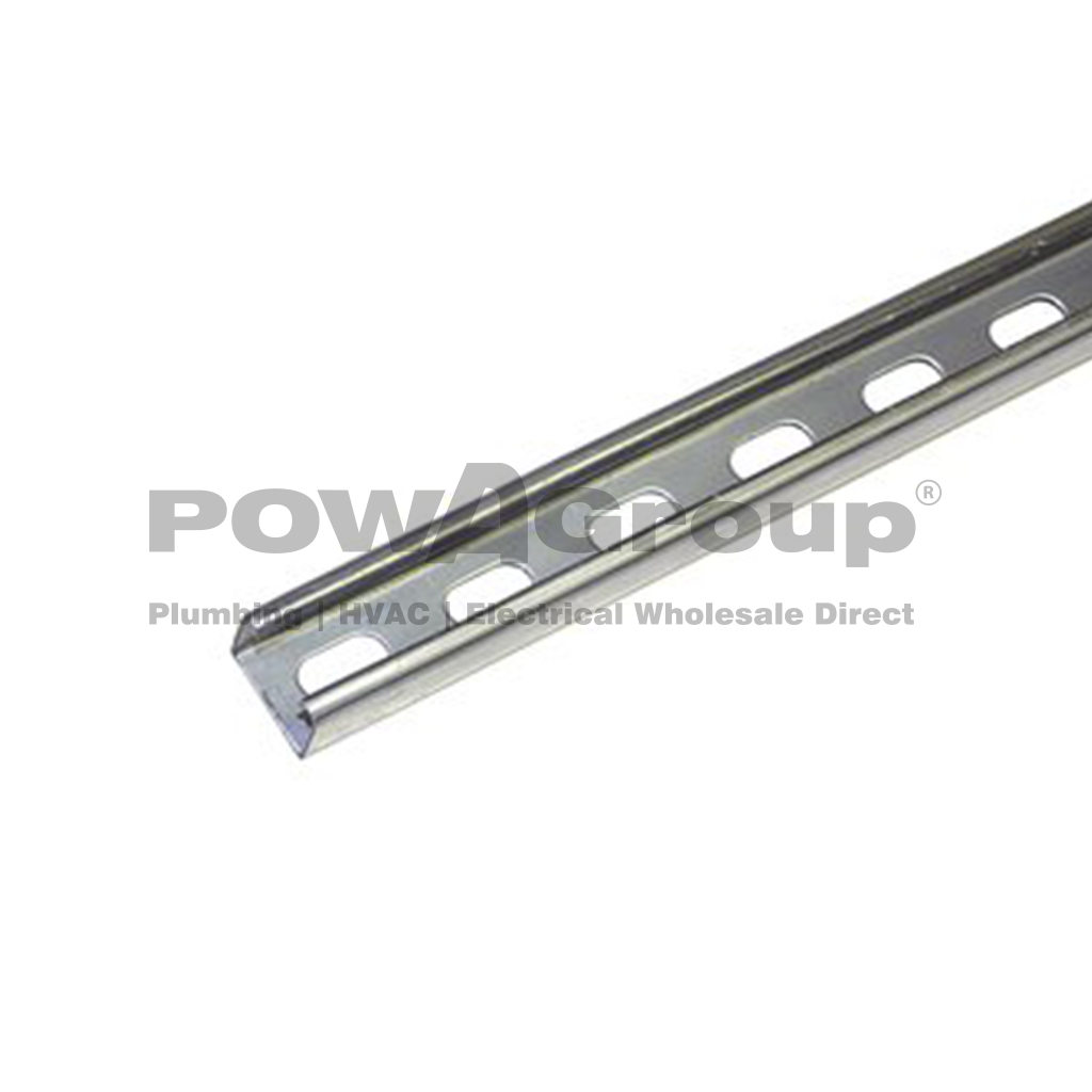 Strut Slotted Heavy Duty Galvabond 41mm x 21mm x 2.5mm x 3 Mtrs ...